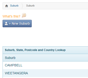 Suburb, State, Postcode and Country Lookup – Axiapac Help Center