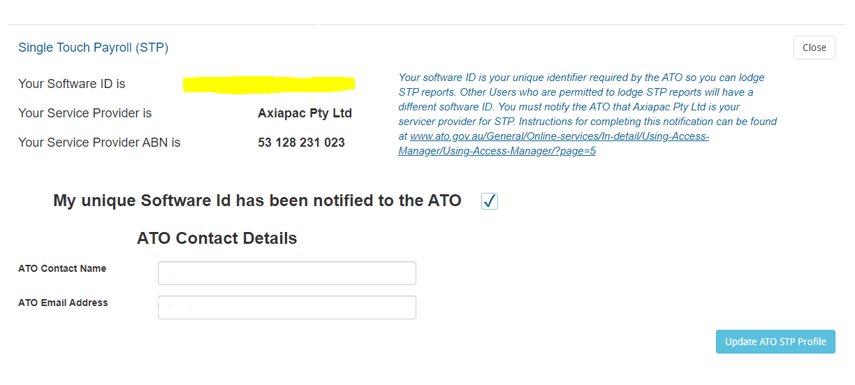 Single Touch Payroll (STP) Setup – Axiapac Help Center