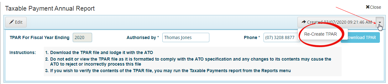 Taxable Payments Annual Report (TPAR) – Axiapac Help Center