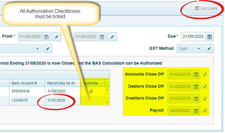 The Calculate Button is disabled on my BAS / IAS form – Axiapac Help Center